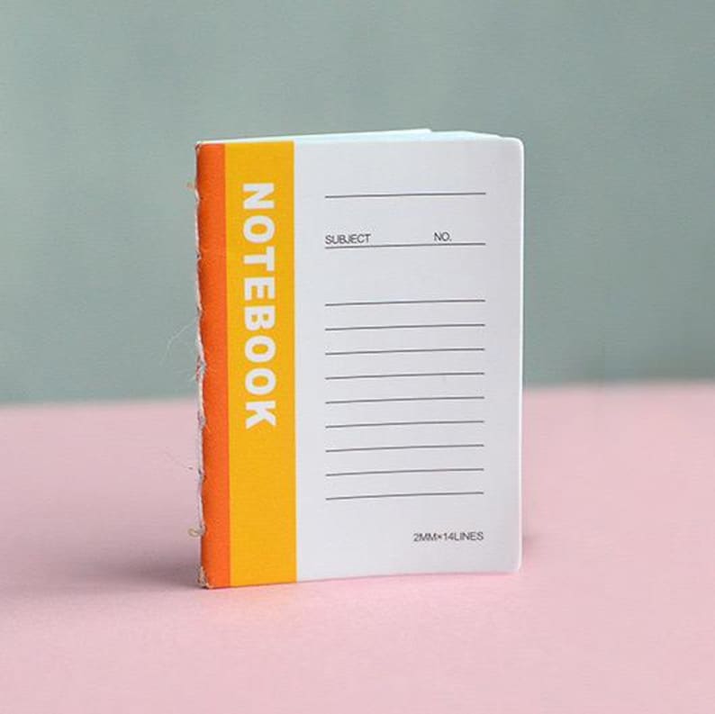 Dollhouse Miniature Notebooks Miniature School Office Accessory 1/6 ...