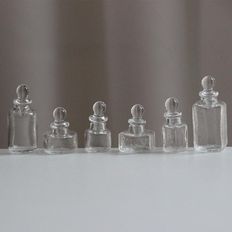 Miniature Glass Vase Miniature Glass Bottles Cute Bottles Gift Tiny Jar ...