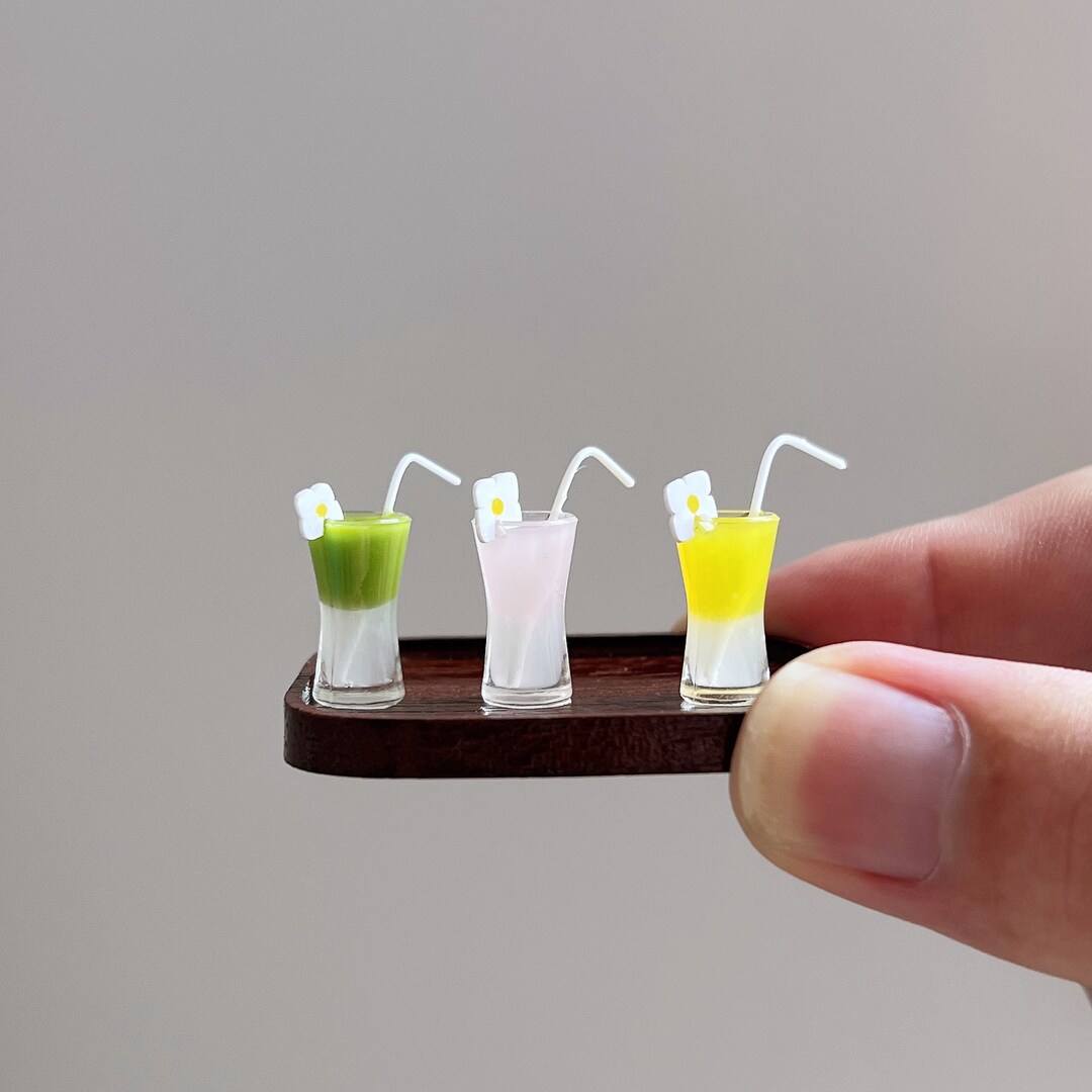 1:12 Dollhouse Miniature Summer Drink, Miniature Beverage Drink - Etsy
