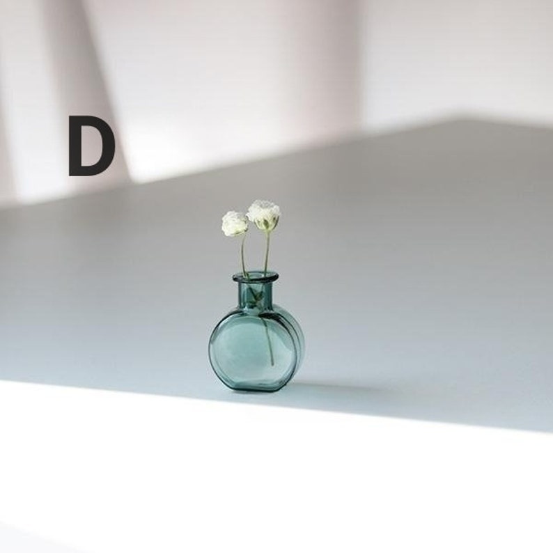 Miniature Glass Vase Mini Glass Color Flask Bottles Miniature Glass ...