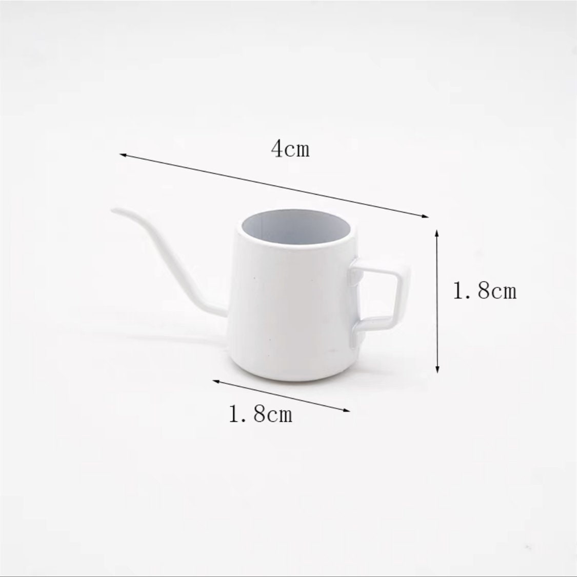 1/12 Miniature Coffee Cup Mini Metal Coffee Pot Dollhouse Kitchen ...