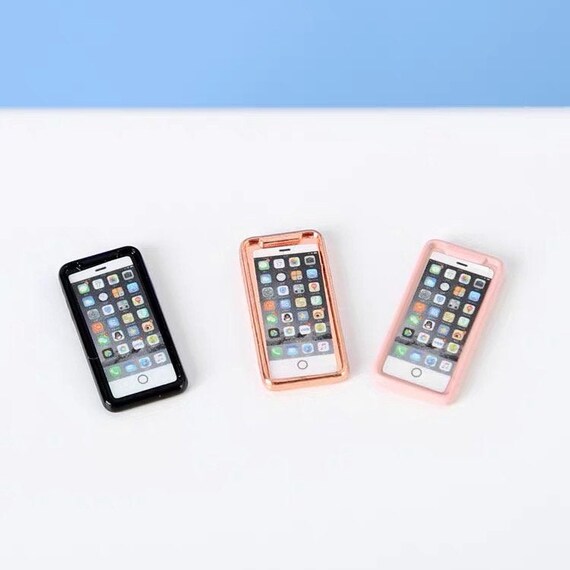 1/12 Dollhouse Miniature Smart Phone Miniature Smartphone - Etsy
