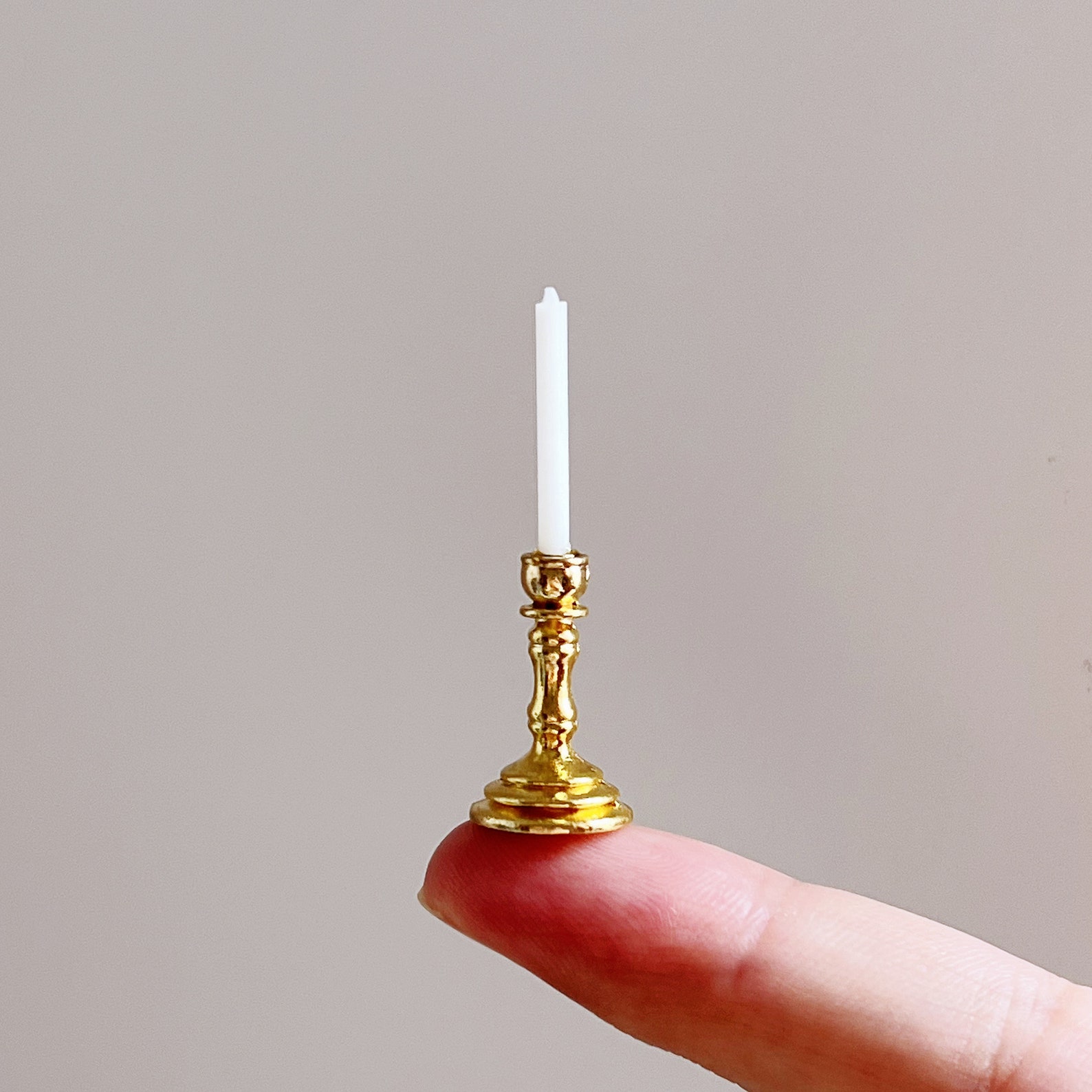 Miniature Dining Candle Holder Dolls House Candle Light Holder 1/12 ...