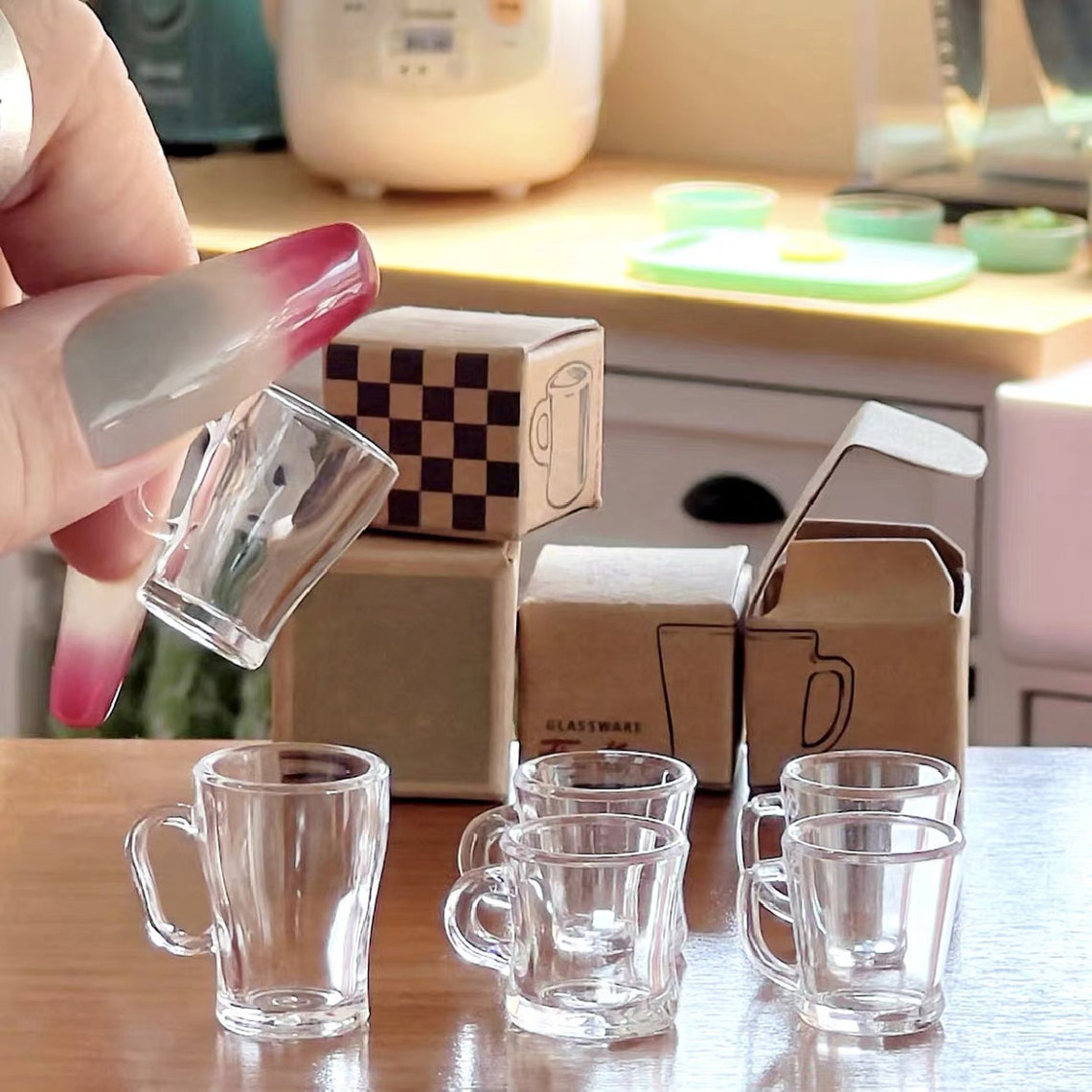 6pcs/set 1:6 Dollhouse Miniature Mini Cup Coffee Cup for - Etsy