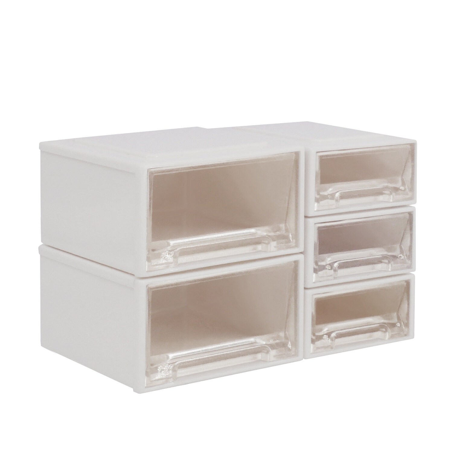 Dollhouse Container Miniature Drawer Cabinets Set of 5 Drawers 1:6 ...