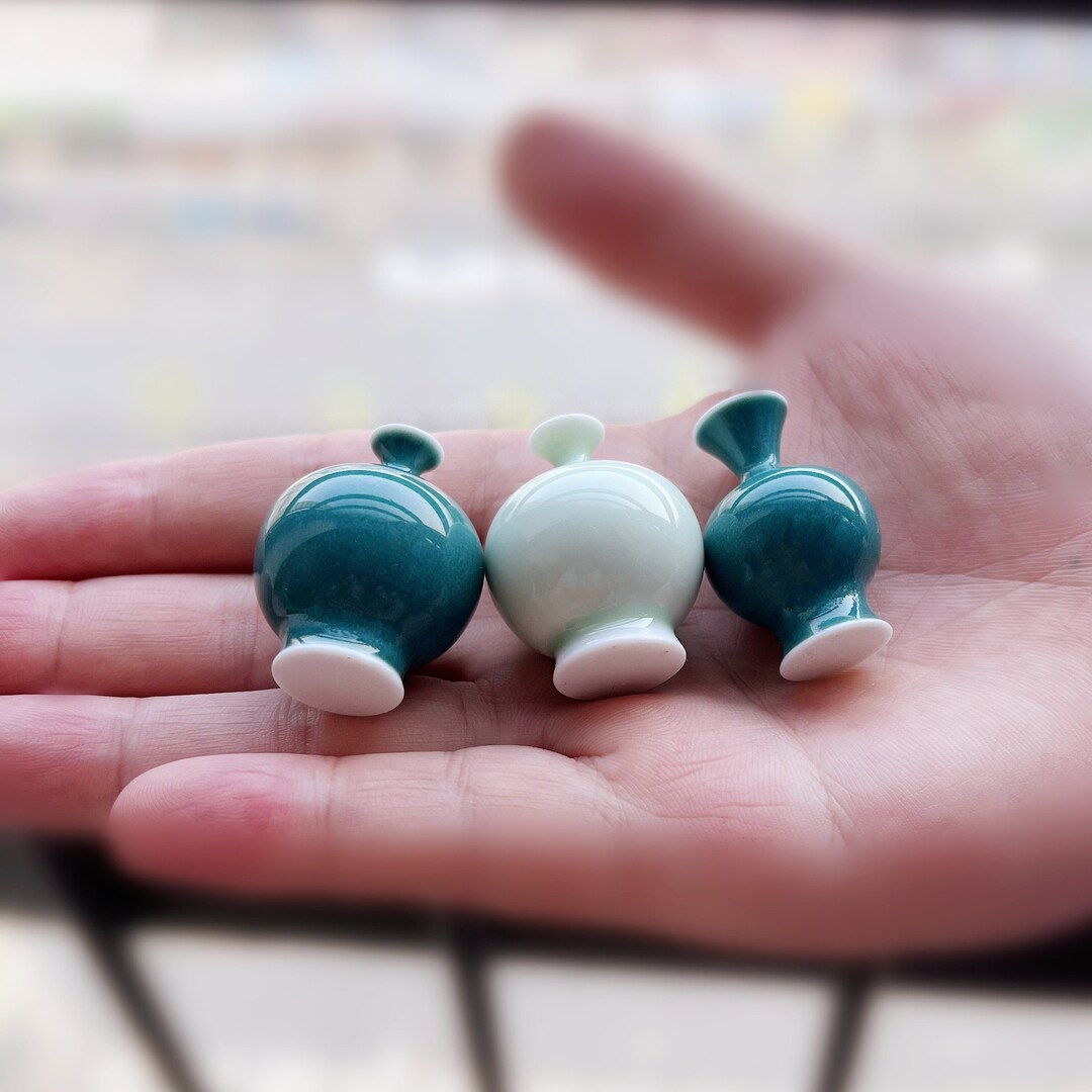 Unique Miniature Ceramic Vase ,unique Tiny Vases, Little Glazed Ceramic ...