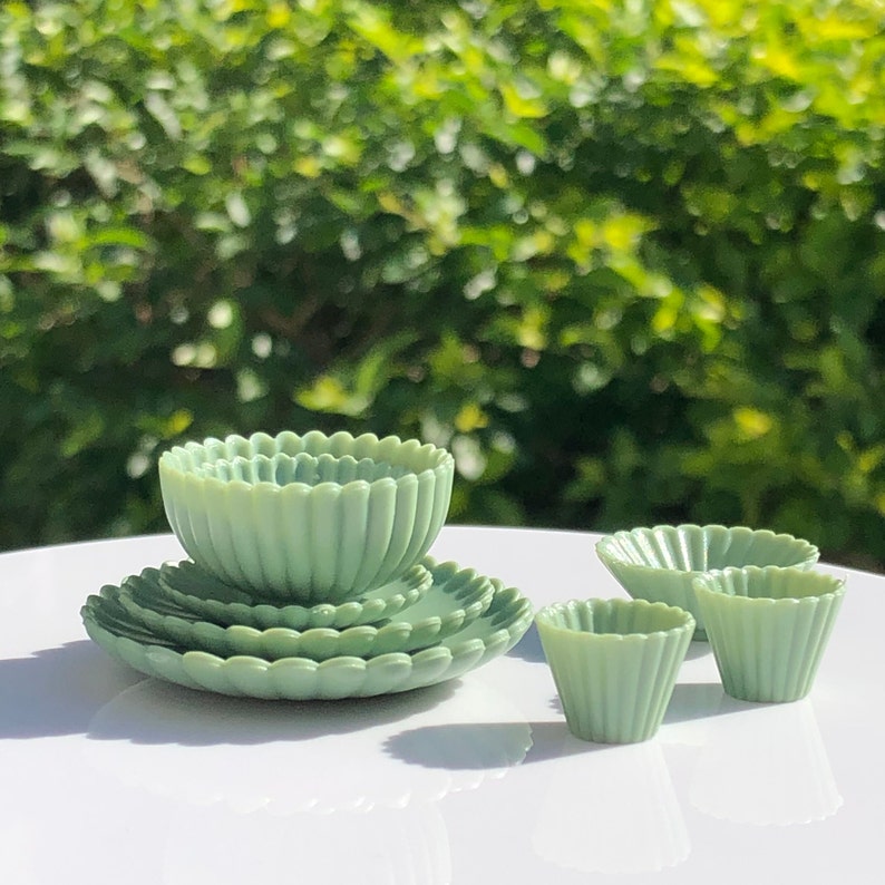 Dollhouse Miniature Plates and Bowls Mini Tableware Dishes | Etsy