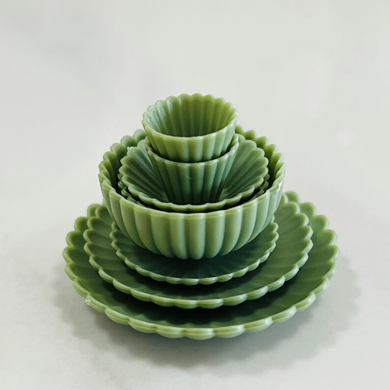Dollhouse Miniature Plates and Bowls Mini Tableware Dishes - Etsy