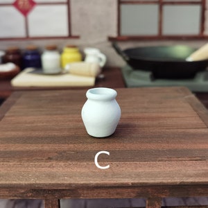 Miniature Pottery Vase Dollhouse Pottery Vase Miniature Clay Flower Pot ...