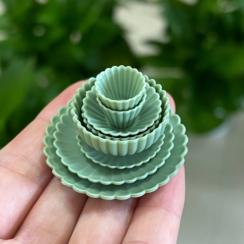Dollhouse Miniature Plates and Bowls Mini Tableware Dishes - Etsy