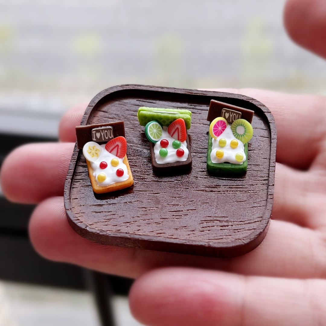 Miniature Fruit Bread Miniatures Desserts Dollhouse Miniature Cake - Etsy