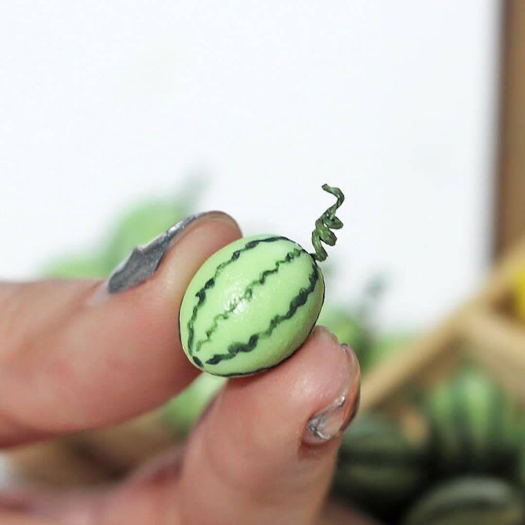 Miniature Watermelon, Miniature Fruit ,mini Fruits,dollhouse Food - Etsy