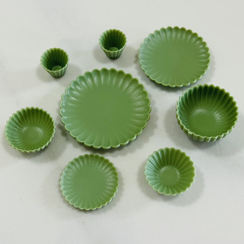 Dollhouse Miniature Plates and Bowls Mini Tableware Dishes - Etsy