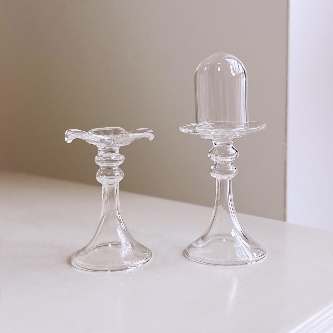 Miniature Real Glass Cake Stand Cookie Stand Fruit Dessert Serving ...