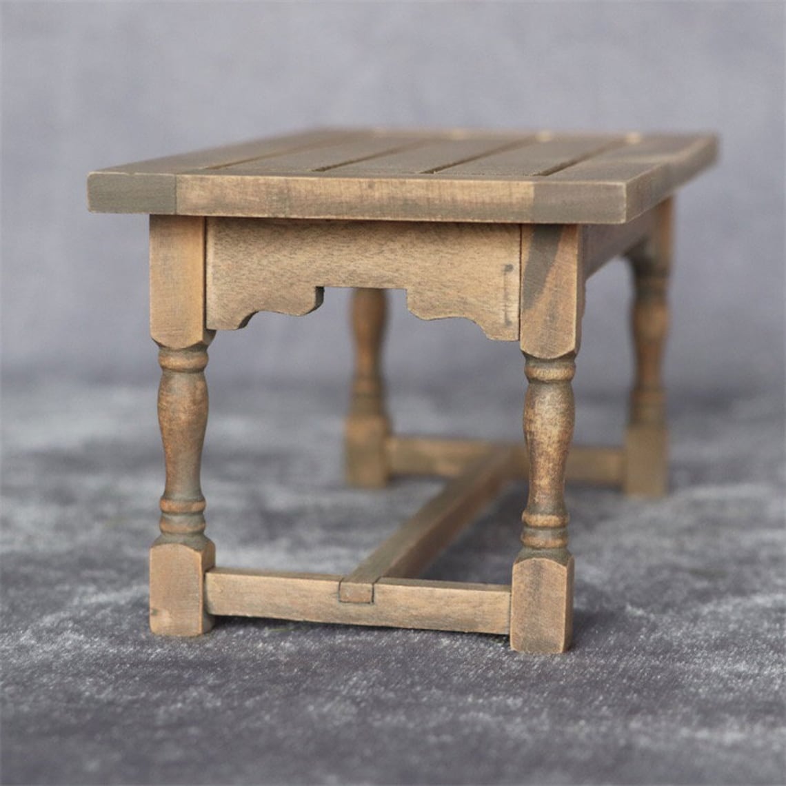 Miniature Dollhouse Dining Table Miniature Kitchen Table 1:12 Scale ...