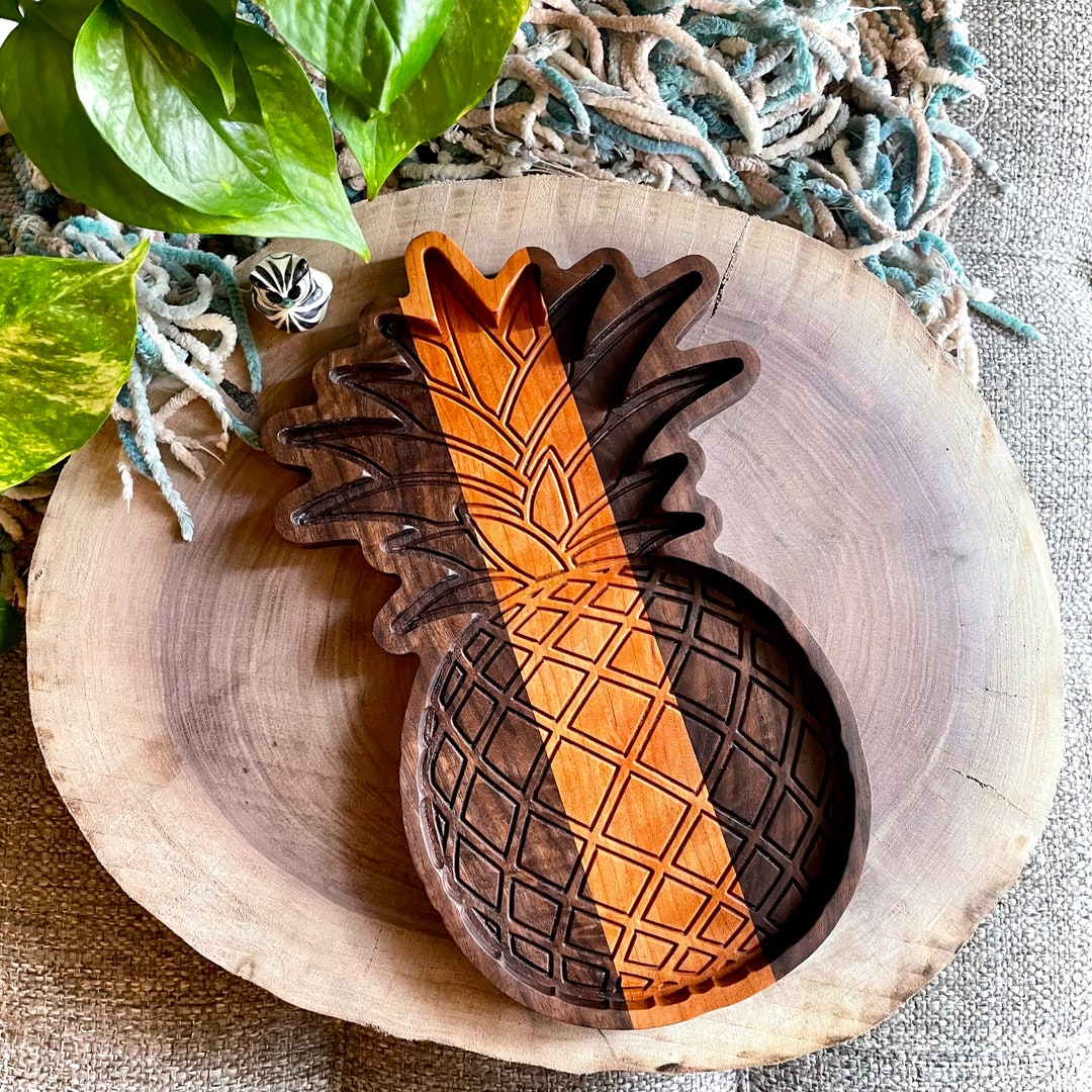 Pineapple Decorative Tray, Pineapple Gifts, Pineapple Decor, Decorative Trays, Catchall Trays ...