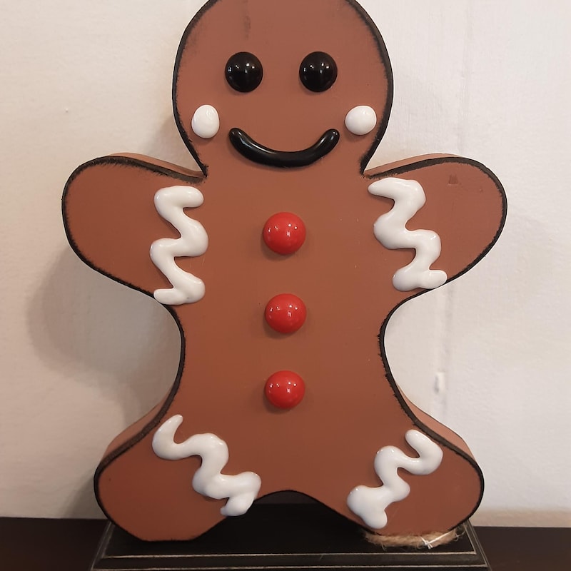 Wood Gingerbread Man - Etsy