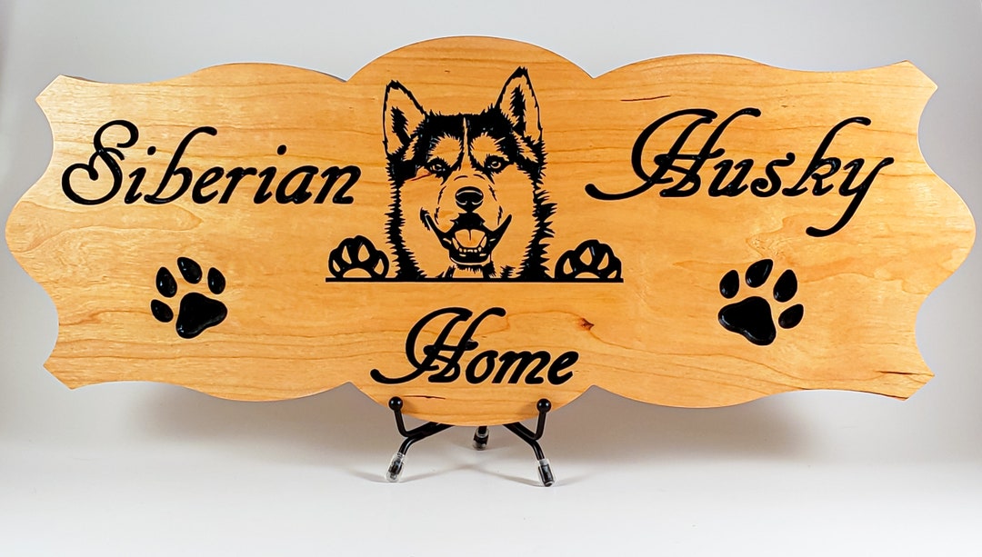 Siberian Husky Home Plaque - Etsy