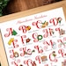 Printable Christmas Alphabet, Spanish Christmas Poster, Christmas Prin ...