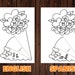 Mother's Day Coloring Card, Flower Bouquet Printable, Activity Mothers ...