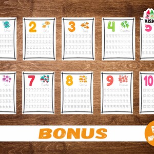 Learning Numbers 1 -10 With This Matching Game and Tracing Worksheet ...