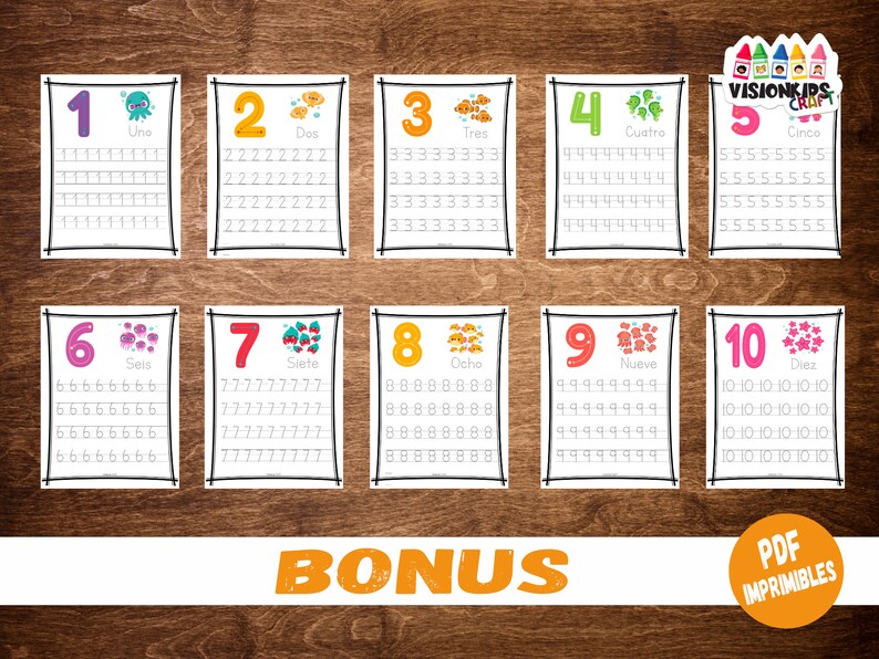 Learning Numbers 1 -10 With This Matching Game and Tracing Worksheet ...