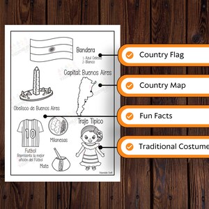 Argentina Word Search and Coloring Page for Kids, Fun Facts for ...