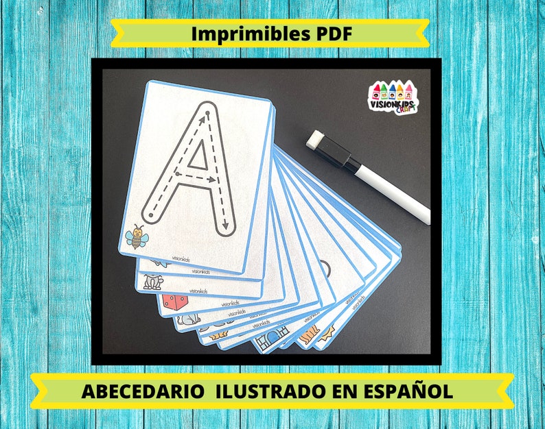 Tarjetas didácticas en español imprimibles, alfabeto en español ...