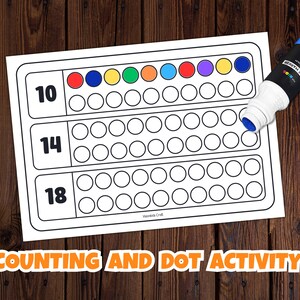 Spanish Dot Marker Numbers 0-20 Printable Activity Pack Educational ...