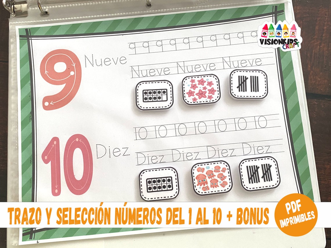 Learning Numbers 1 -10 With This Matching Game and Tracing Worksheet ...