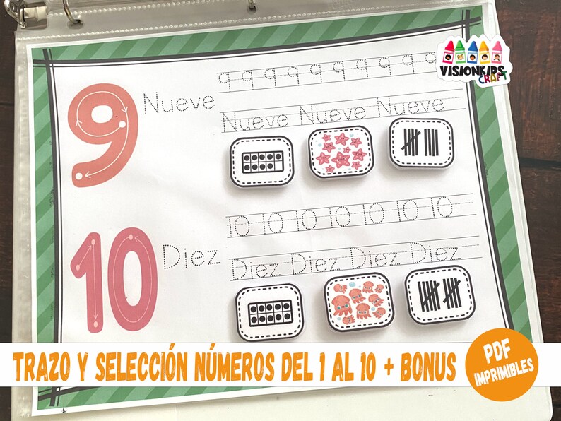 Learning Numbers 1 -10 With This Matching Game and Tracing Worksheet ...