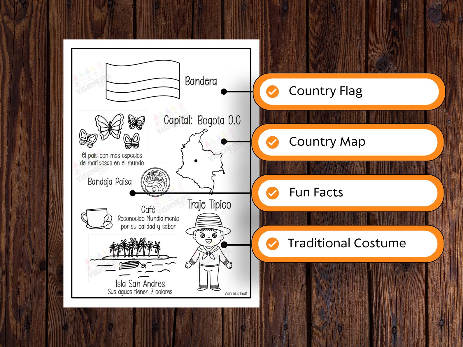 Colombia Word Search for Kids, Colombia Coloring Pages, Printable ...