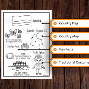 Colombia Word Search for Kids, Colombia Coloring Pages, Printable ...