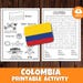 Colombia Word Search for Kids, Colombia Coloring Pages, Printable ...