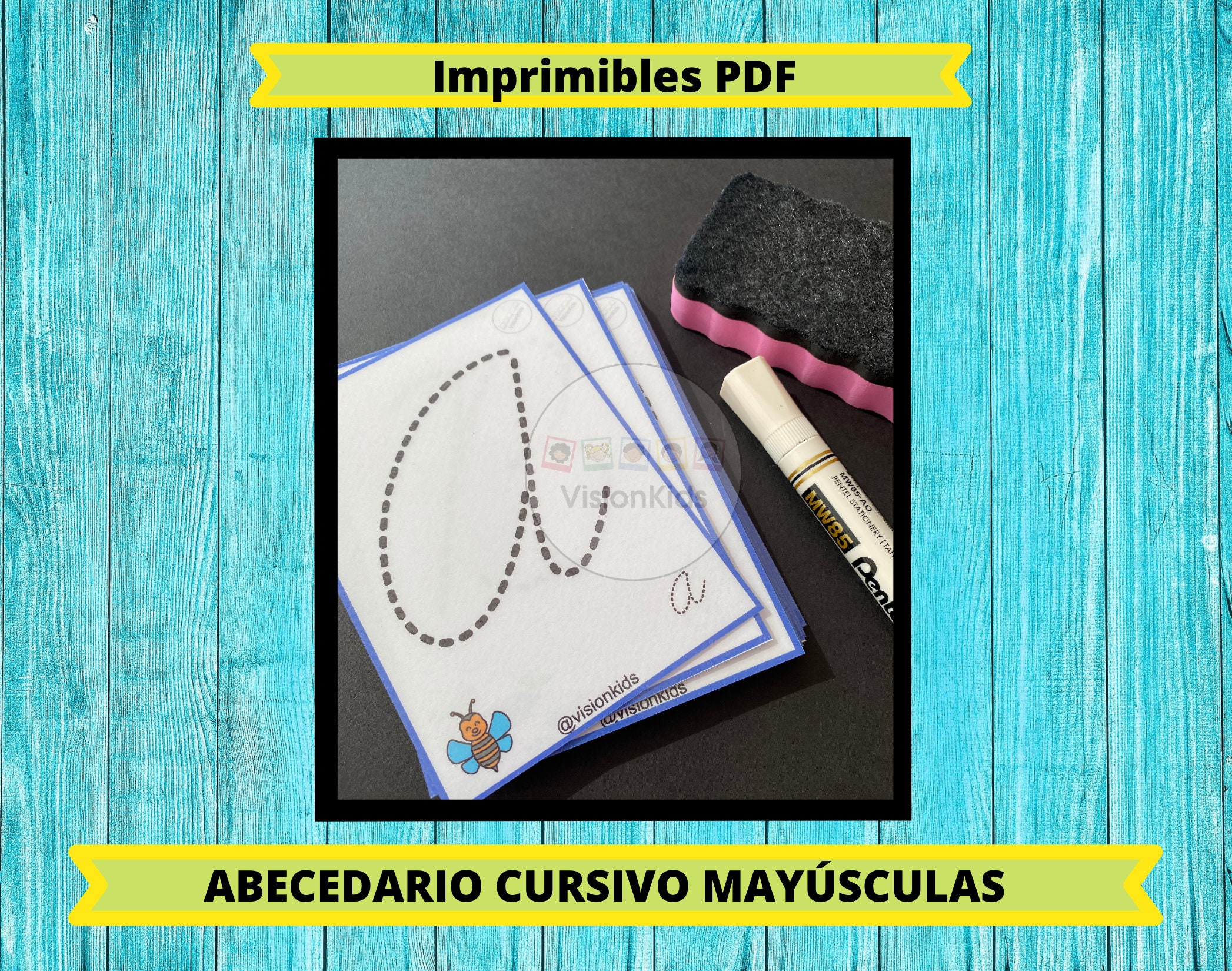 Spanish Cursive Alphabet Flashcards Printable, Handwriting Practice ...