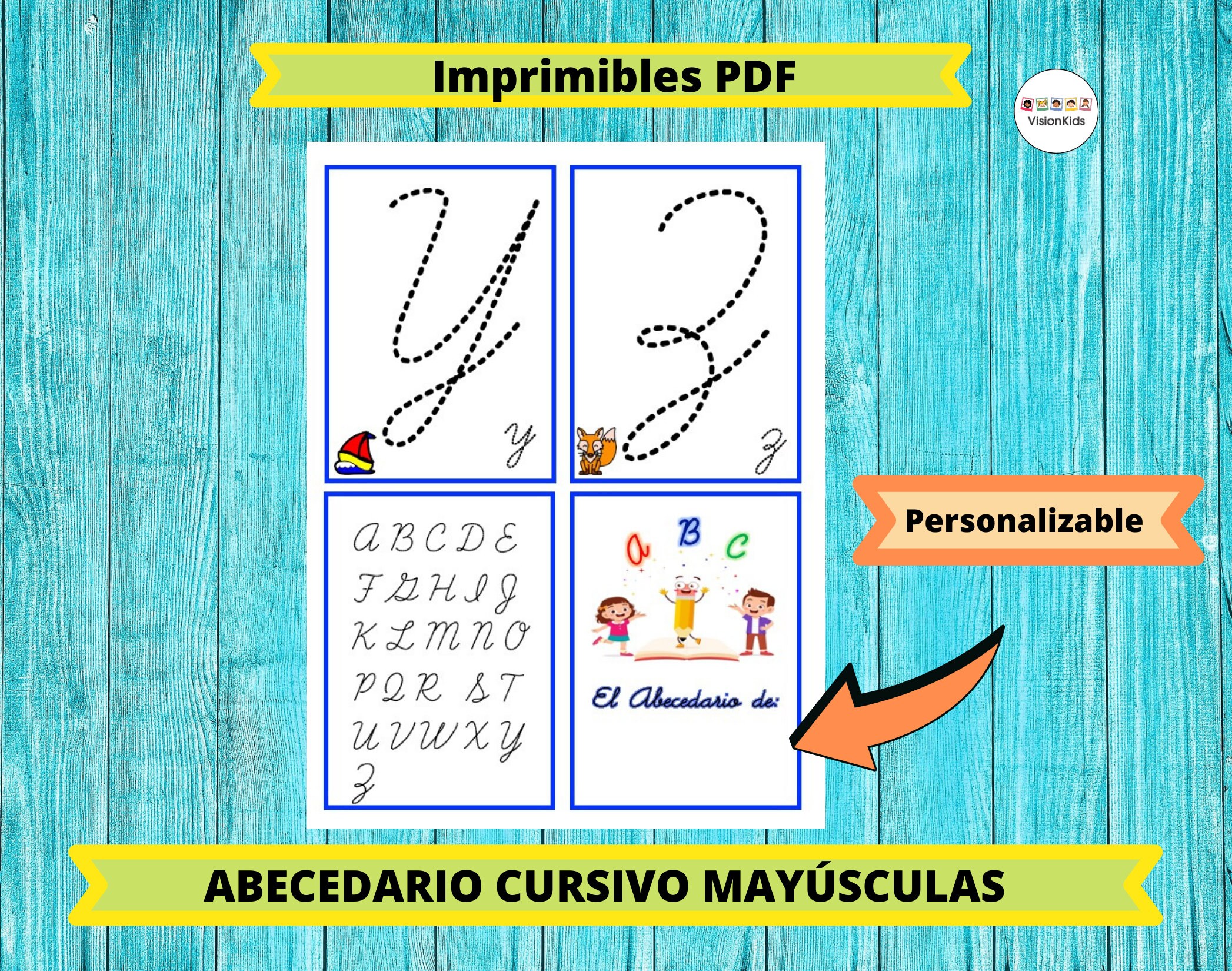 Spanish Cursive Alphabet Flashcards Printable, Handwriting Practice ...