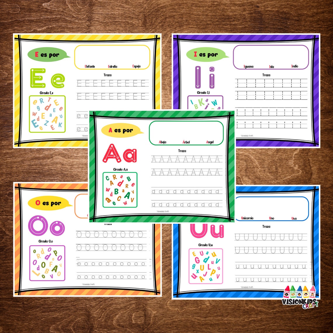 Spanish Vowels, Writing Uppercase and Lowercase Letters, Matching With ...