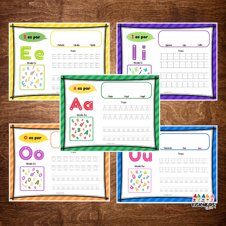Spanish Vowels, Writing Uppercase and Lowercase Letters, Matching With ...