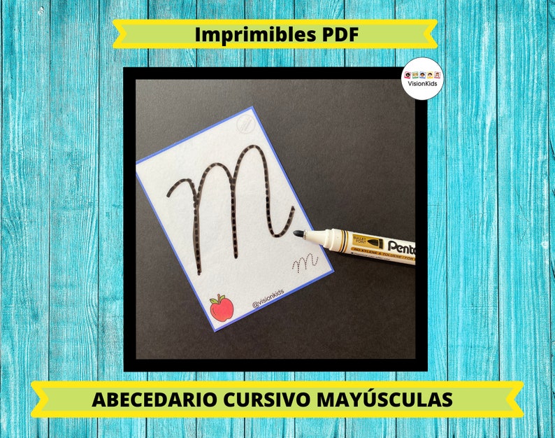 Spanish Cursive Alphabet Flashcards Printable, Handwriting Practice ...