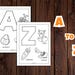 Spanish Big Alphabet, Printable Activity, A-Z Animals Coloring Pages ...