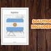 Argentina Word Search and Coloring Page for Kids, Fun Facts for ...