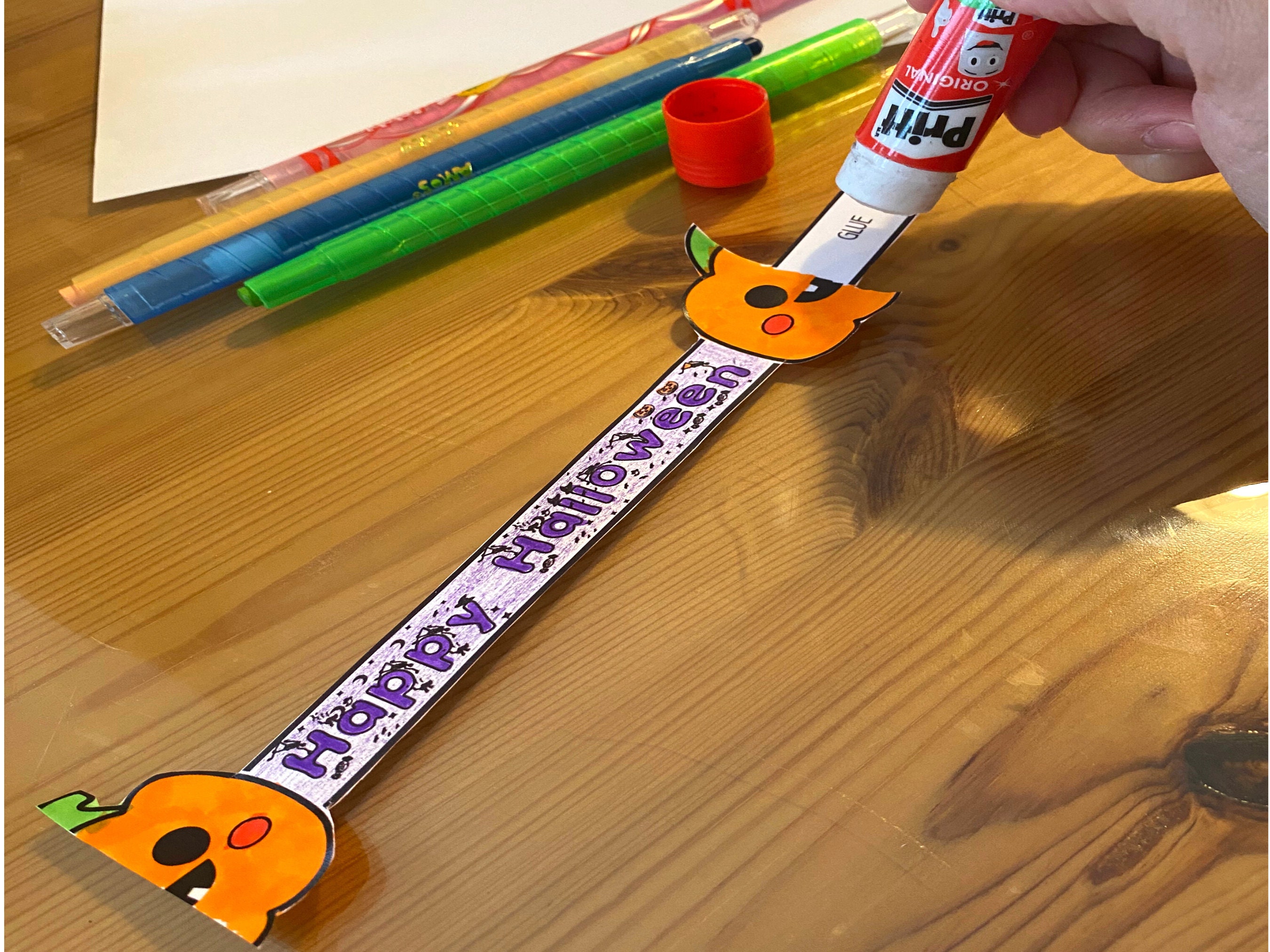 Halloween Coloring Bracelets for Kids, Wristband Printable, Halloween ...