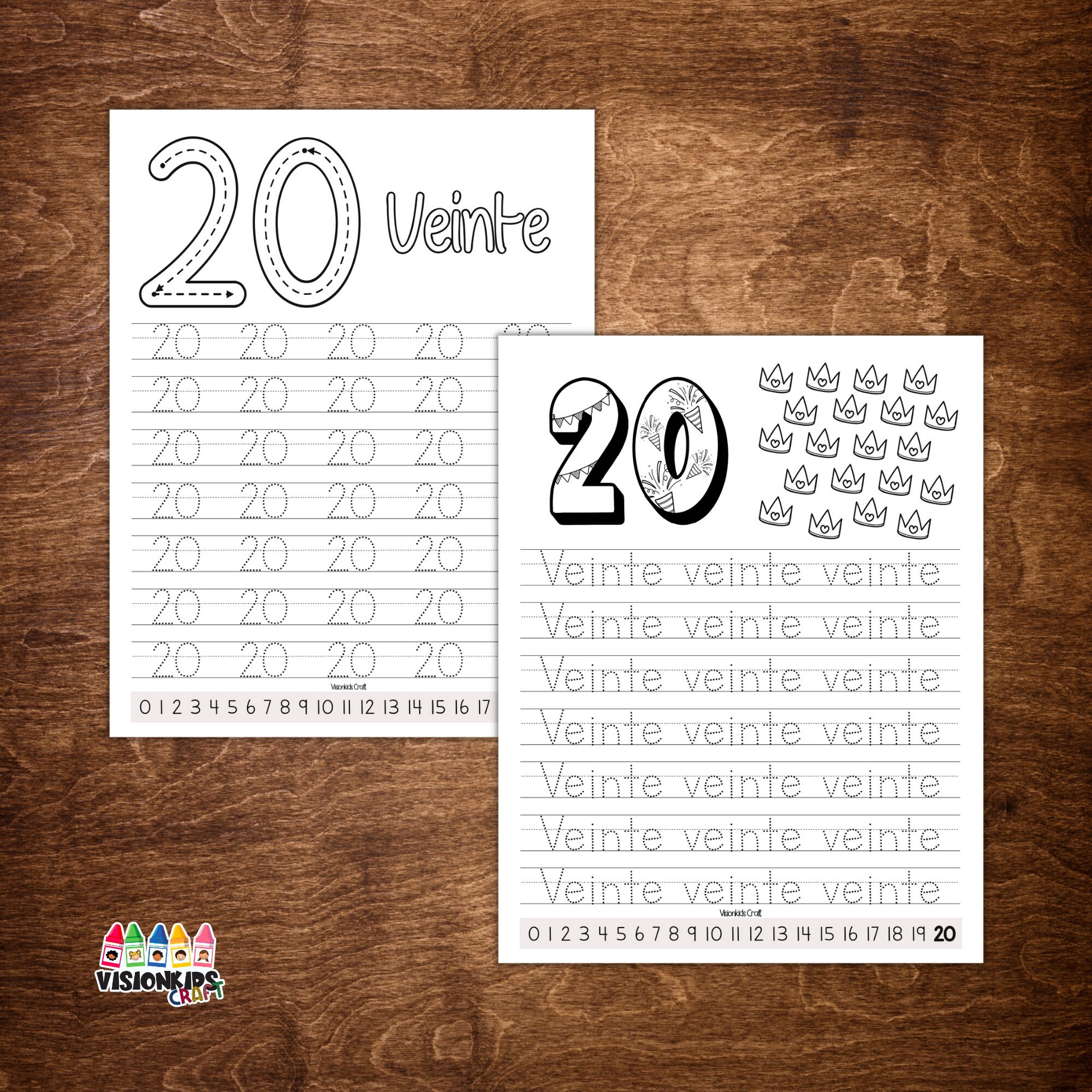 Spanish Alphabet Worksheet, Handwriting Practice, Numbers, Words, Count ...