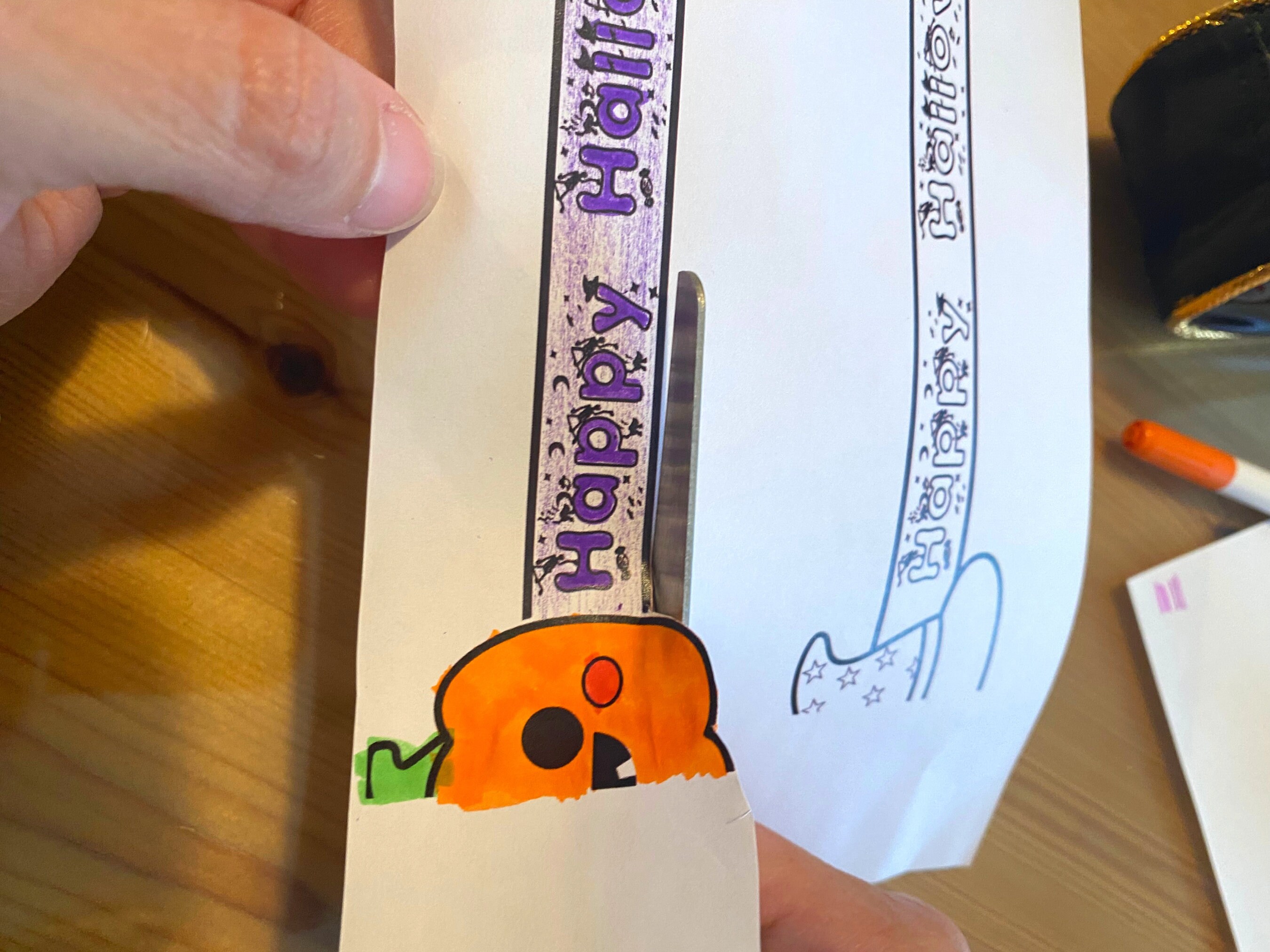 Halloween Coloring Bracelets for Kids, Printable Wristband (PDF) - Etsy