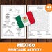 Mexico Word Search and Coloring Page for Kids, Fun Facts for Children ...