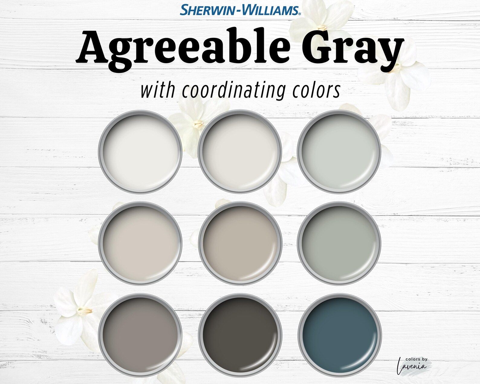 Agreeable Gray Sherwin Williams, Whole House Modern Neutral Paint Color ...