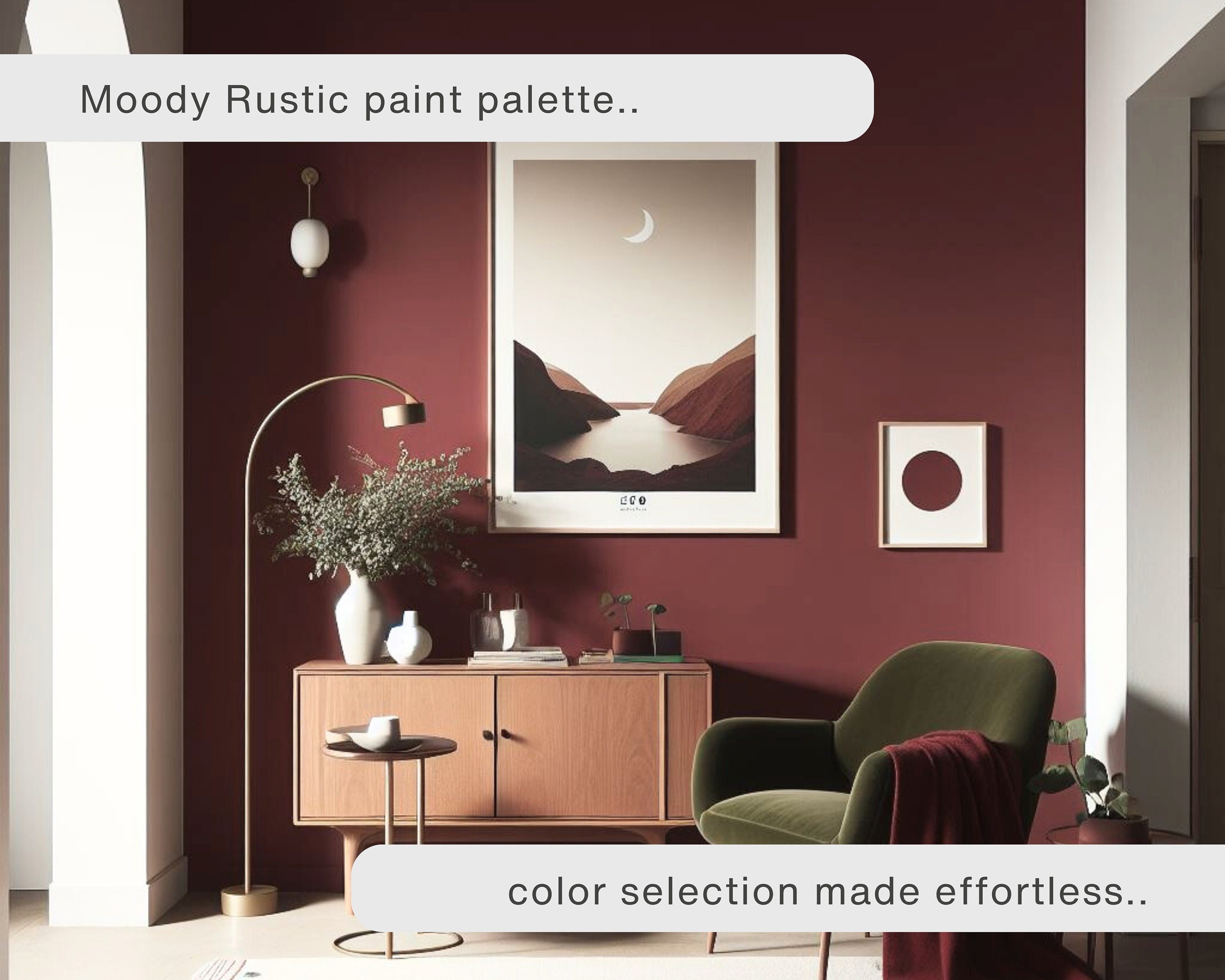 Moody Rustic Color Palette: Sherwin Williams Home Paint Scheme Warm ...