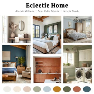 Eclectic Color Palette: Sherwin Williams Whole House Paint Colors for ...