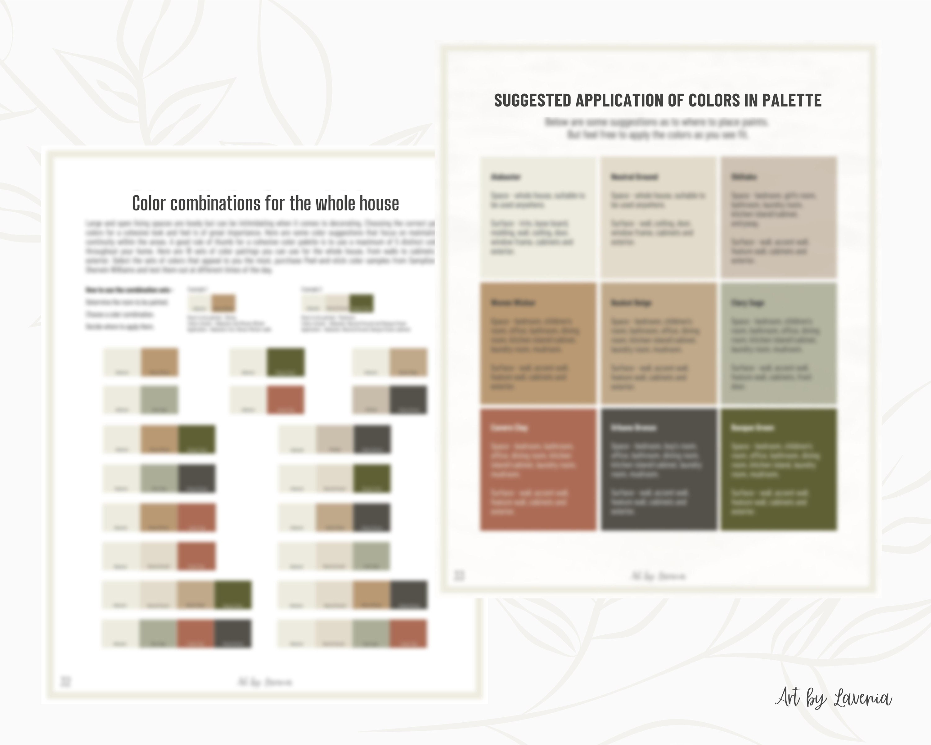 Sherwin Williams Boho Paint Color Palette Bohemian Earth - Etsy UK