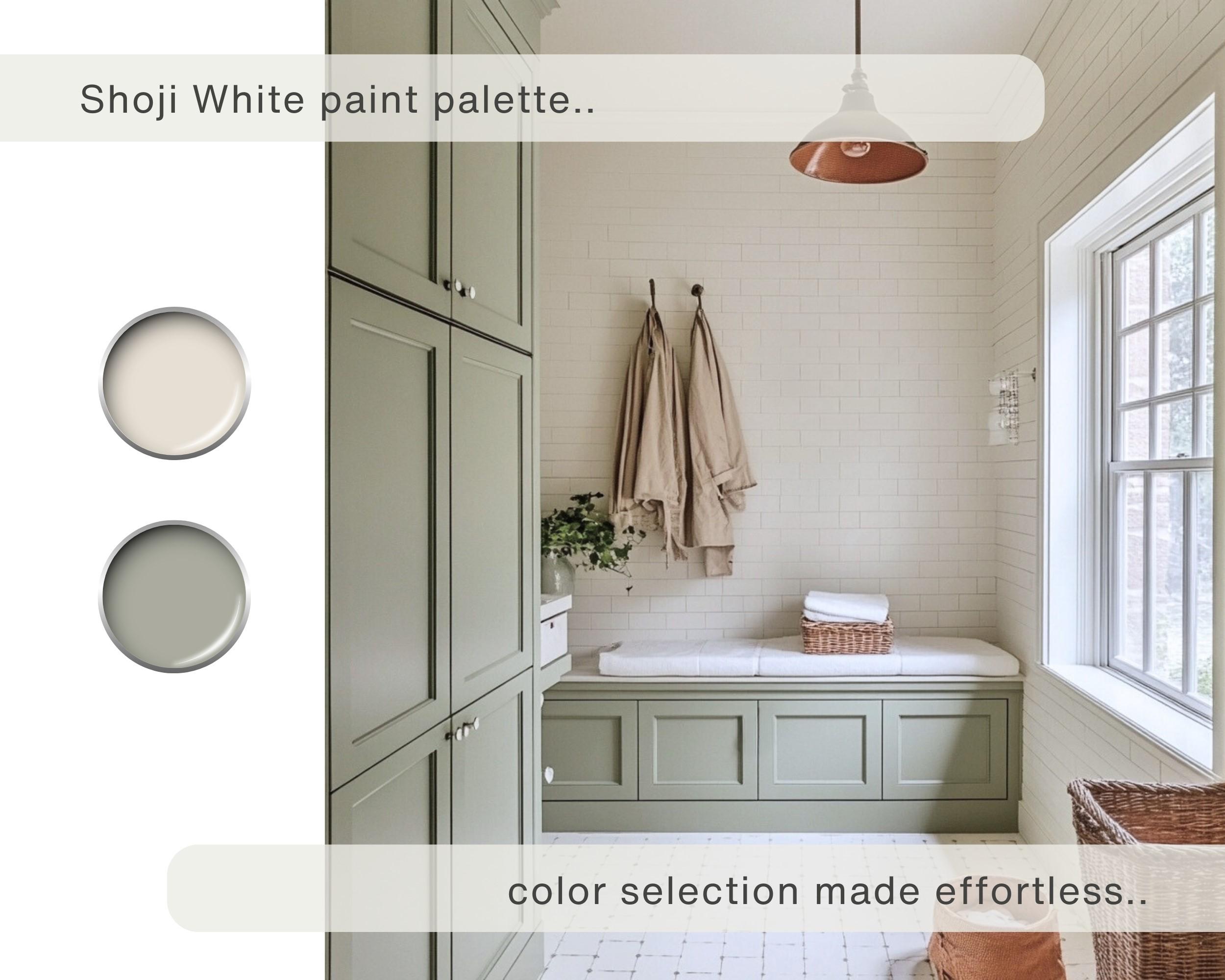 Shoji White Color Palette, Sherwin Williams Whole House Paint Palette ...